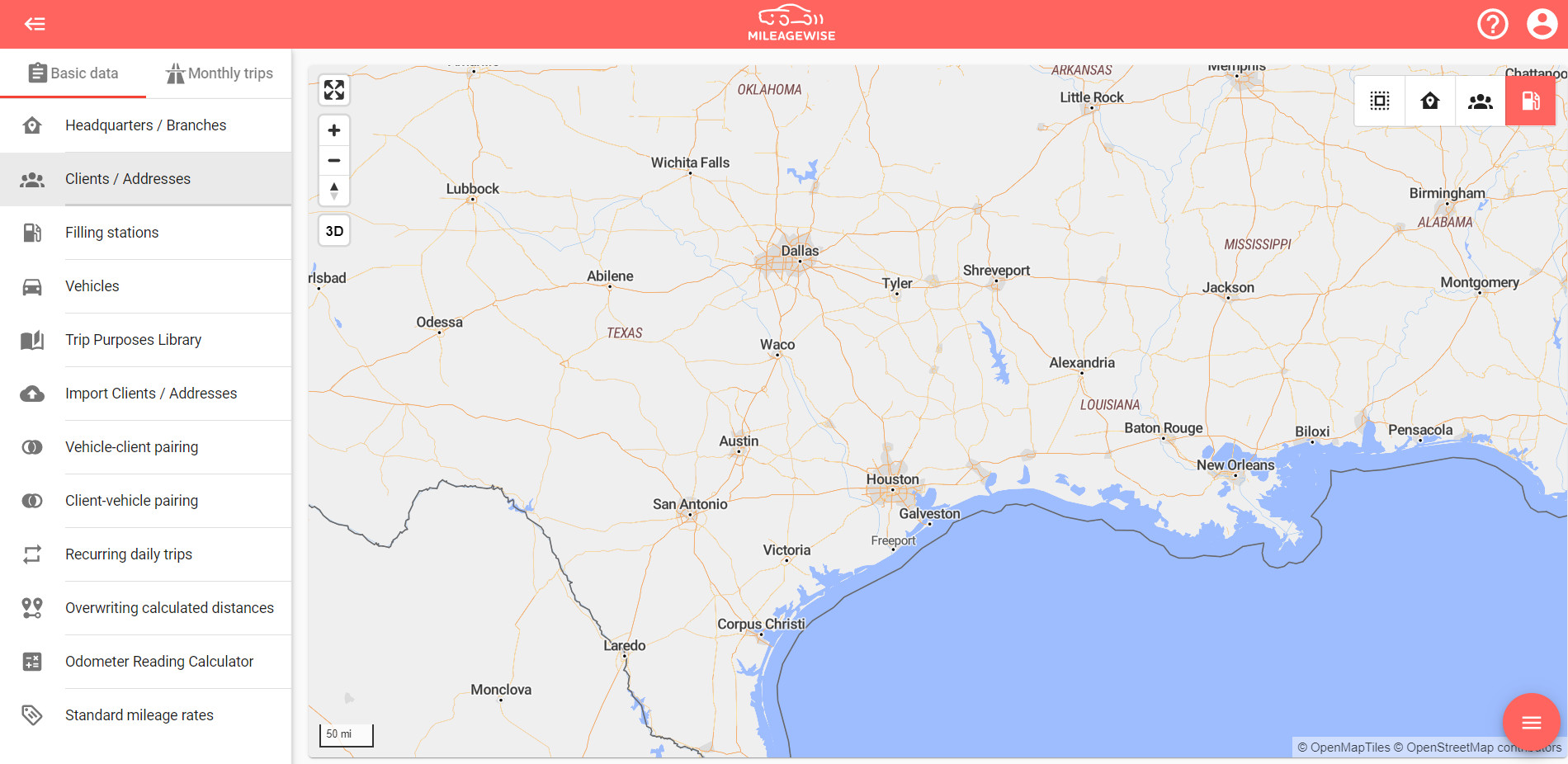 Us Map Mileage Between Cities